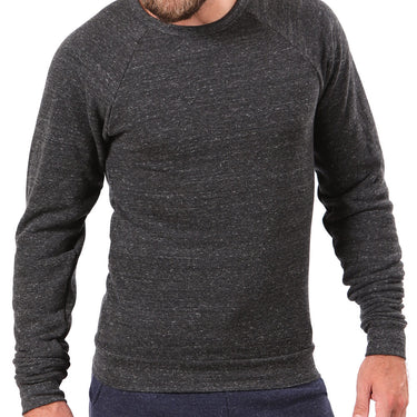 Charcoal Grey Marled Crewneck Sweatshirt Made in USA For Men – Blade + Blue