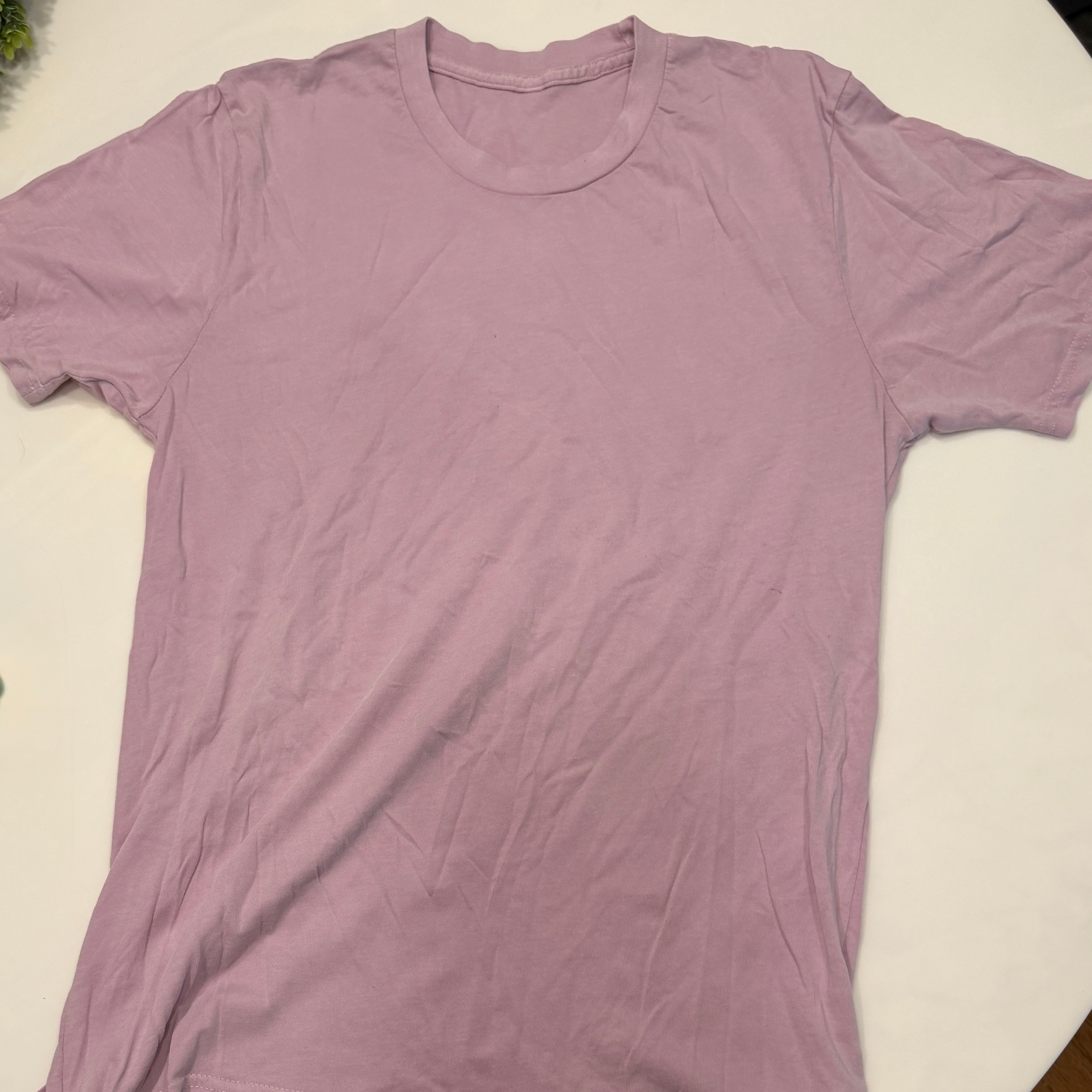 Sample Sale #232 : Pink Short Sleeve Garment Dye Solid T-Shirt: SIZE M ...