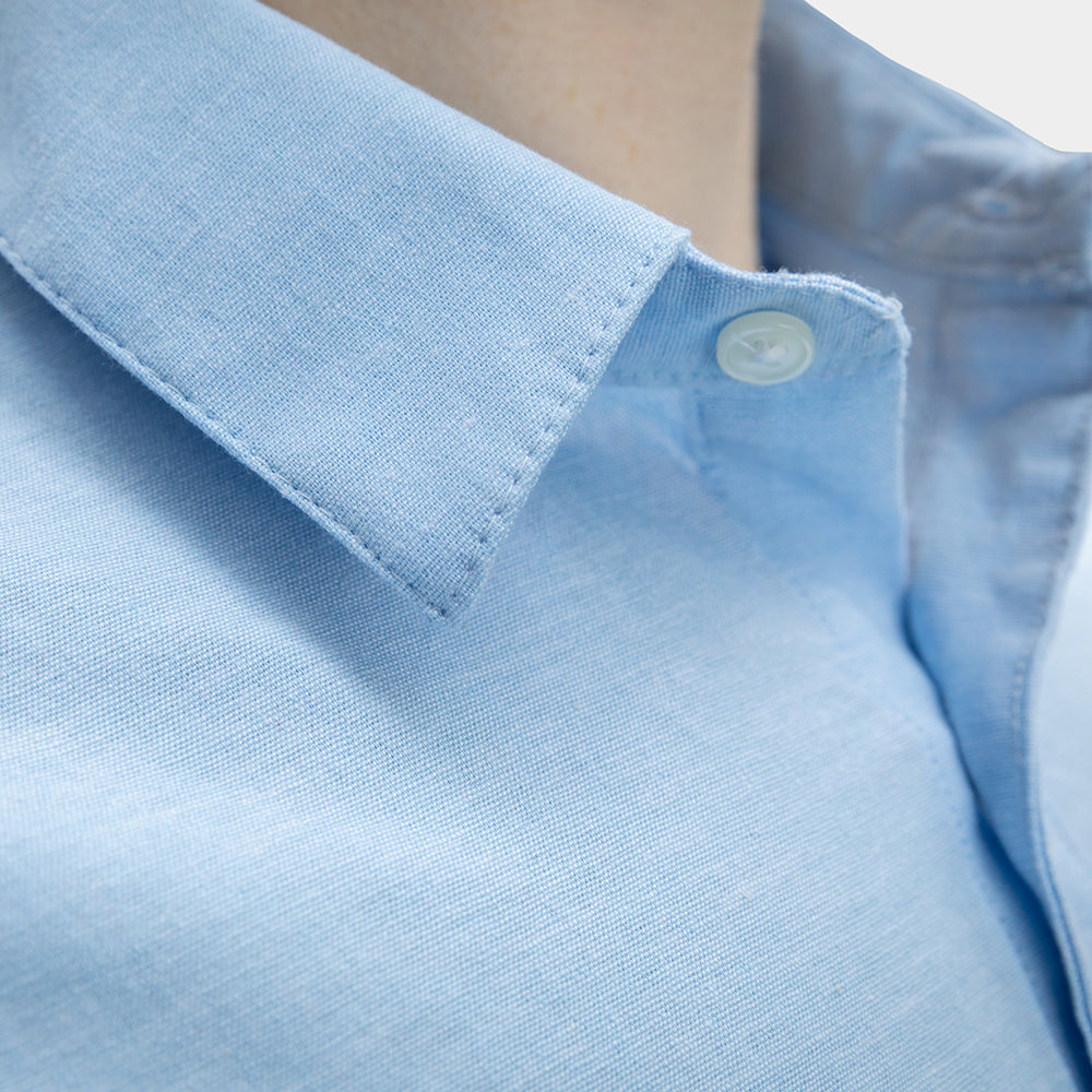 Chambers Short Sleeve Shirt - Light Chambray Blue - Relaxed & Stylish ...