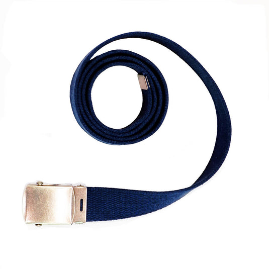 Navy Blue Cotton Web Military Belt - Made In USA – Blade + Blue